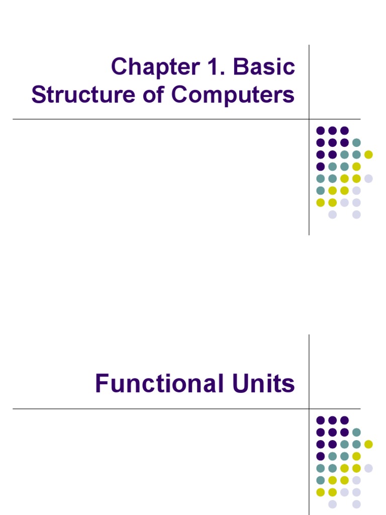 Chapter1 - Basic Structure of Computers | PDF | Business | Computers