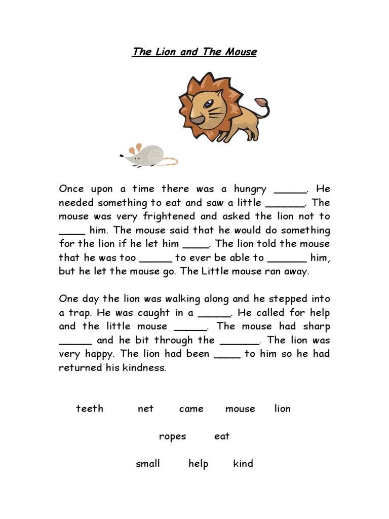 The Lion and The Mouse | PDF