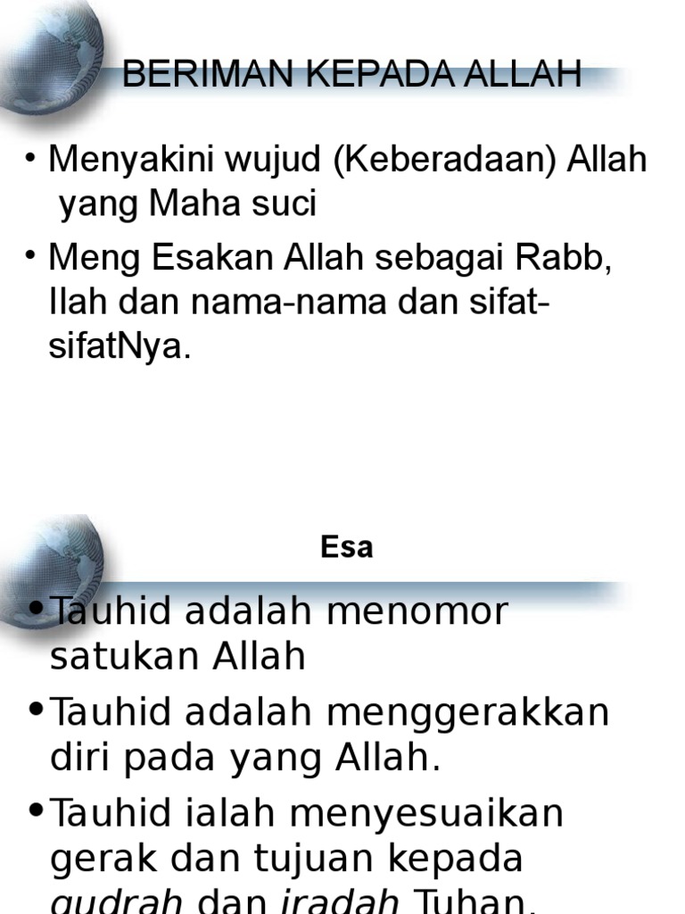 05 Pembagian Tauhid | PDF | Agama & Spiritualitas