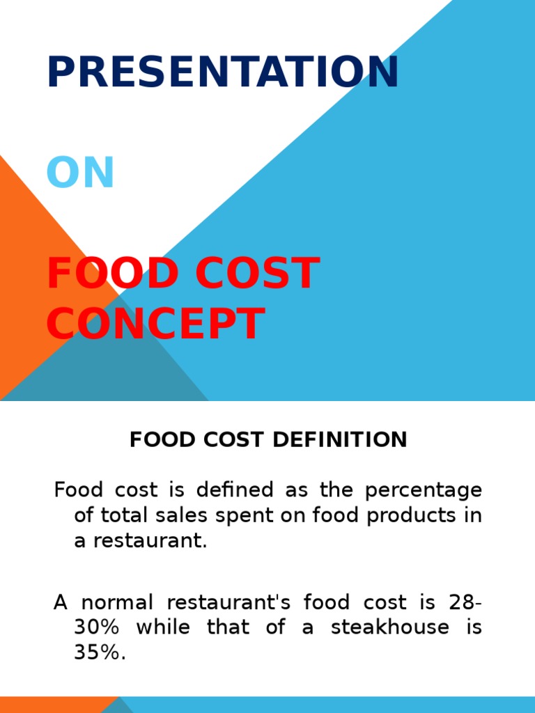 Food Cost Concepts and Calculations | PDF | Payroll | Profit (Accounting)