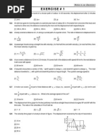 1 - Distance and Displacement Problems and Solutions PDF | PDF | Travel ...