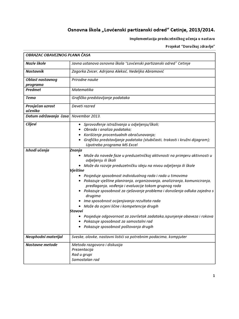 Matematika - Funkcija Direktne Proporcionalnosti | PDF