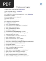 50 Interesting Topics For Discussion | PDF | Adolescence | Social ...