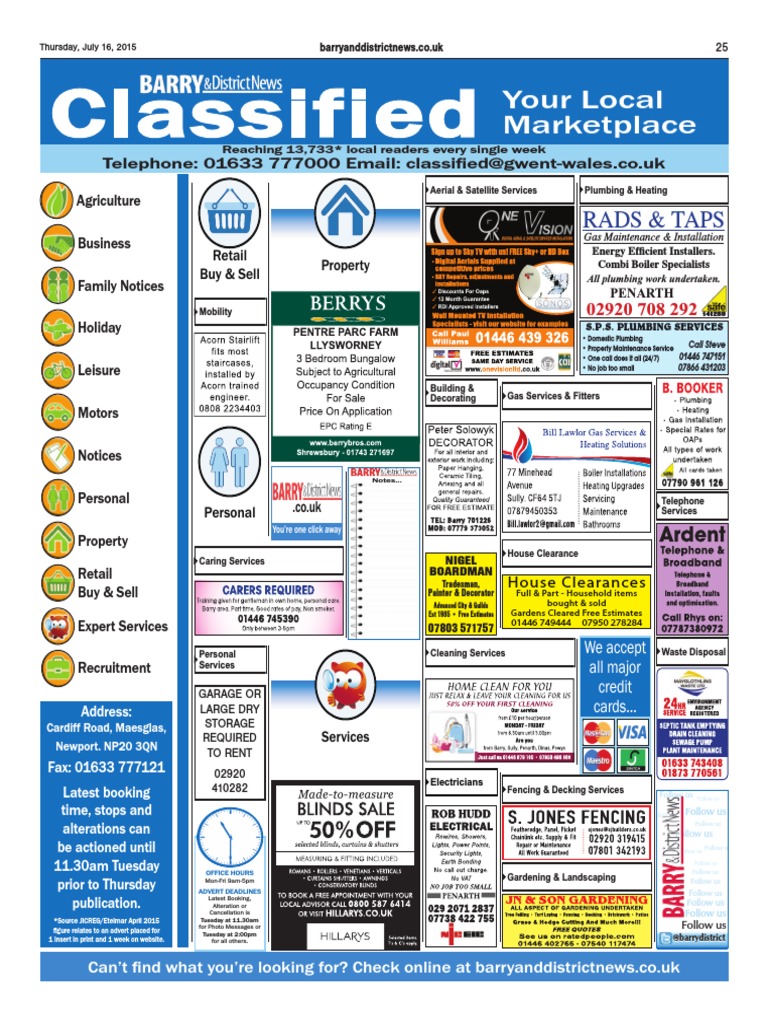 Classified: Your Local Marketplace | PDF | Newspapers | Advertising