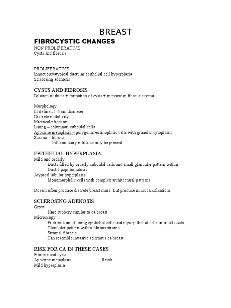 Breast Pathology | PDF | Benign Tumor | Carcinoma