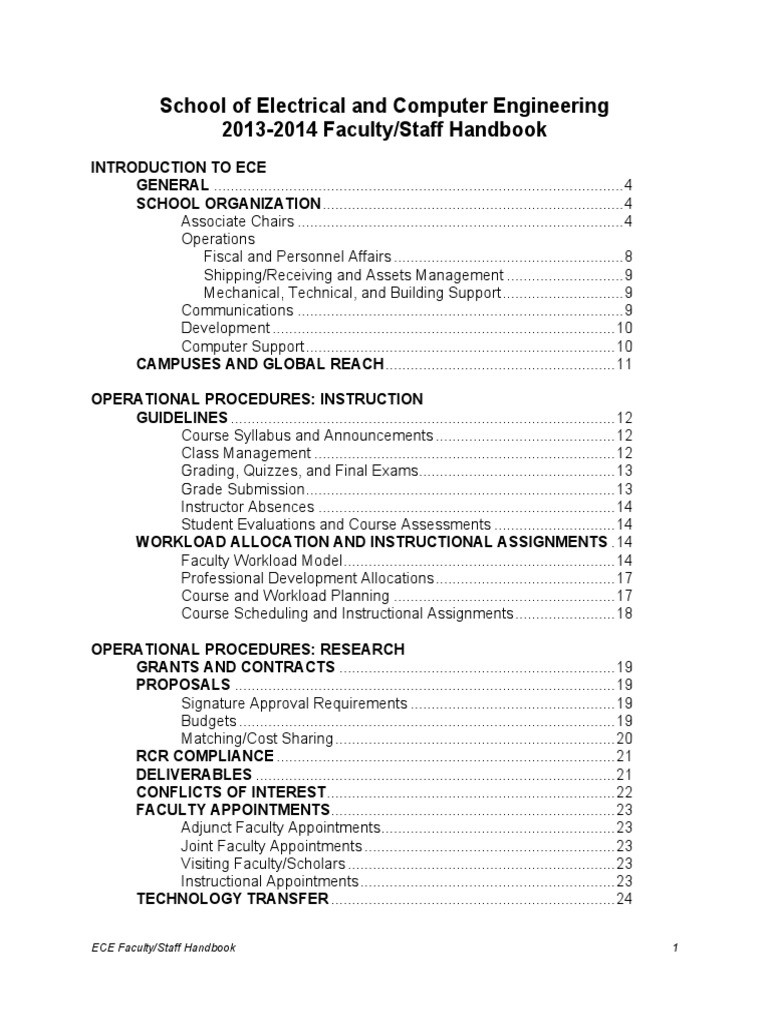 ECE Faculty Handbook | Graduate School | Postgraduate Education