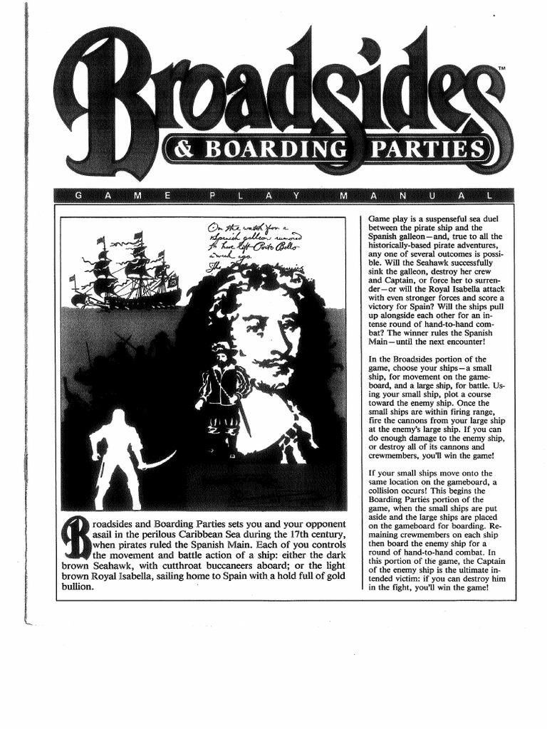 Broadsides & Boarding Parties - Manual | PDF | Cannon | Piracy