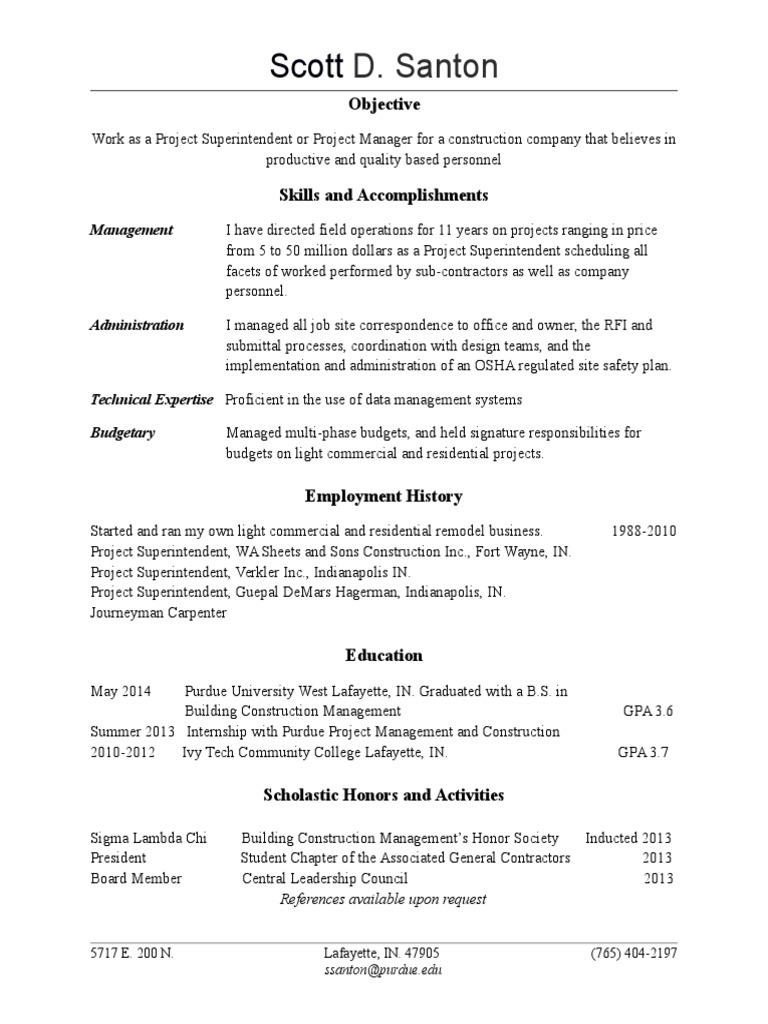 Santon Resume Gs | PDF