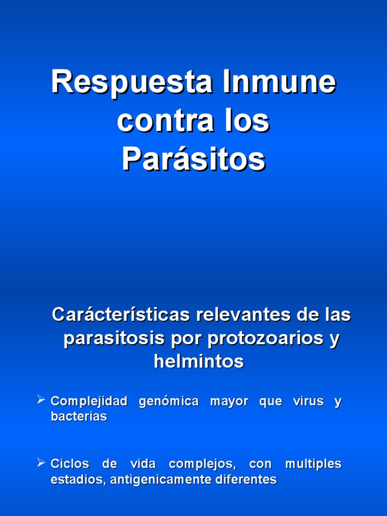 14 Inmunidad Contra Parasitos | PDF | Citocina | Sistema inmune