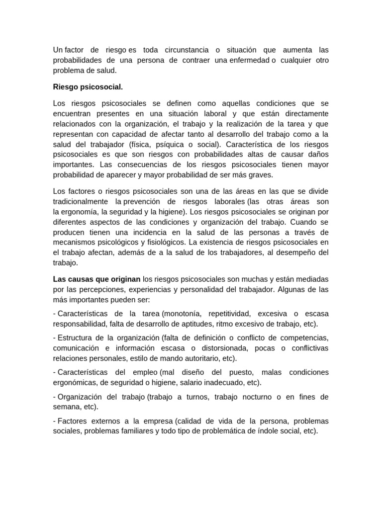 Riesgos Disergonomicos | Descargar gratis PDF | Factores humanos y ergonomía | Depresión (estado ...