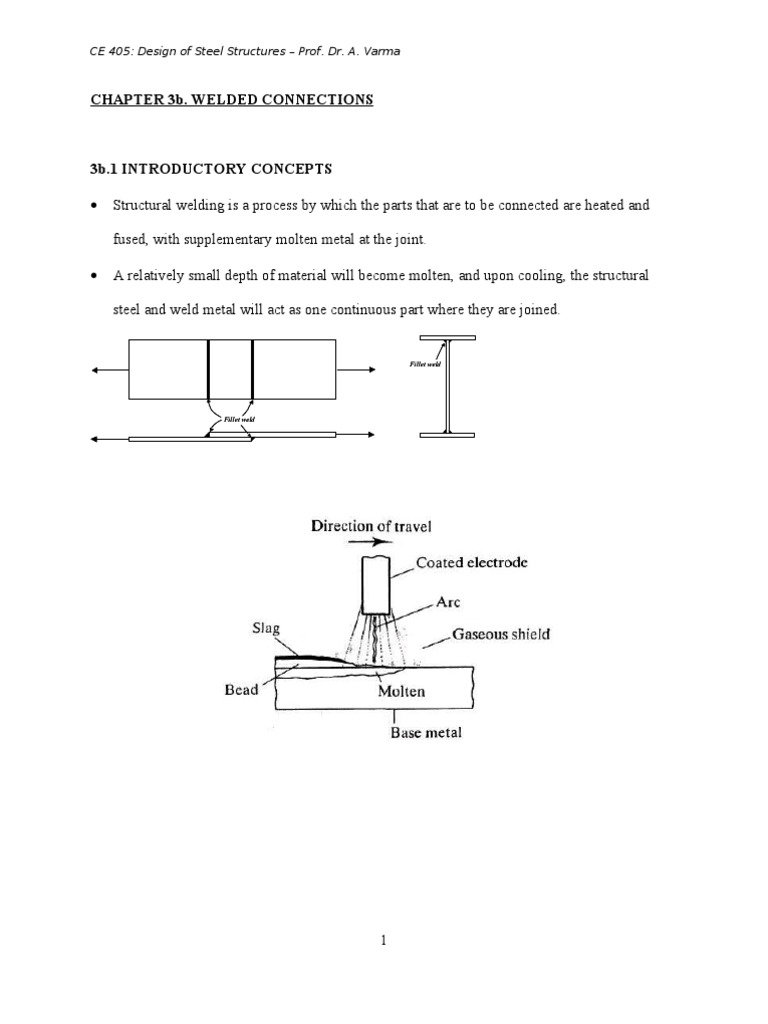 Fillet Weld (Design) WELDED CONNECTIONS | PDF