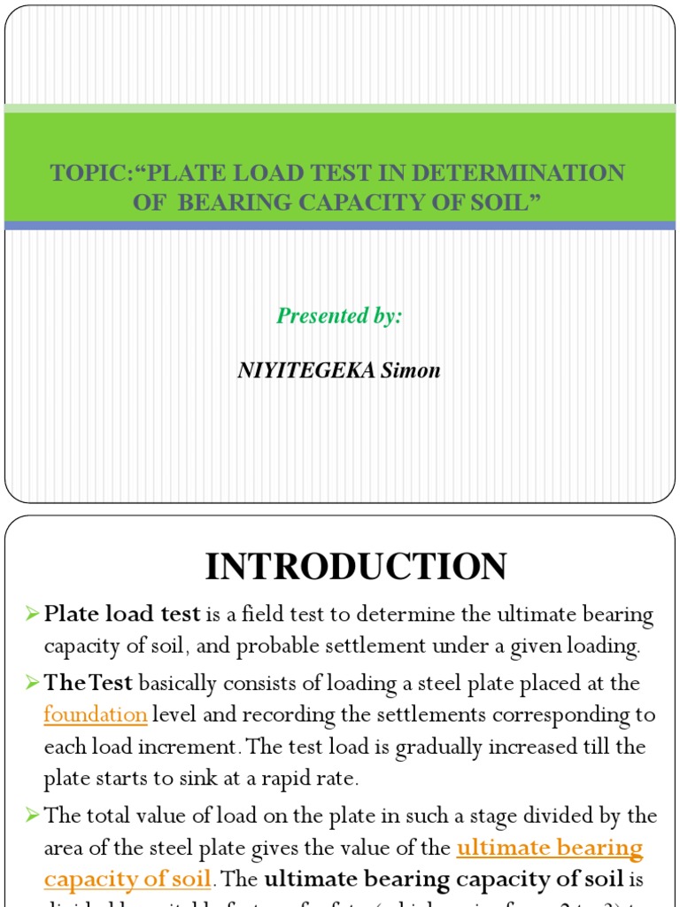 Plate Load Test | PDF | Truss | Soil
