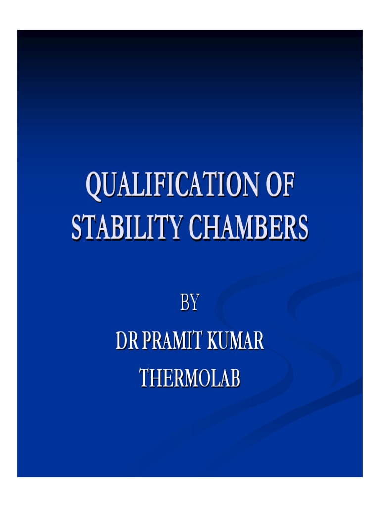 Stability Chamber Qualification Guidelines | PDF | Verification And ...