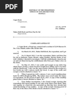 Complaint ( Qualified Theft)