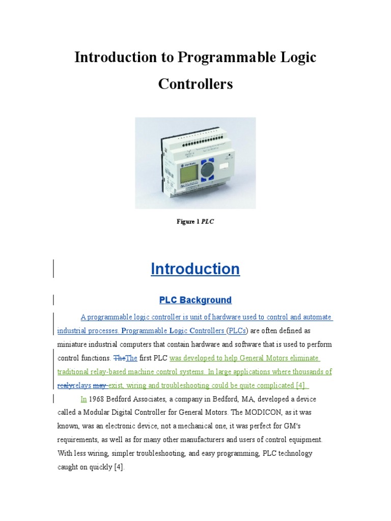 Introduction To Programmable Logic ControllersRev2 | PDF | Programmable Logic Controller | Timer