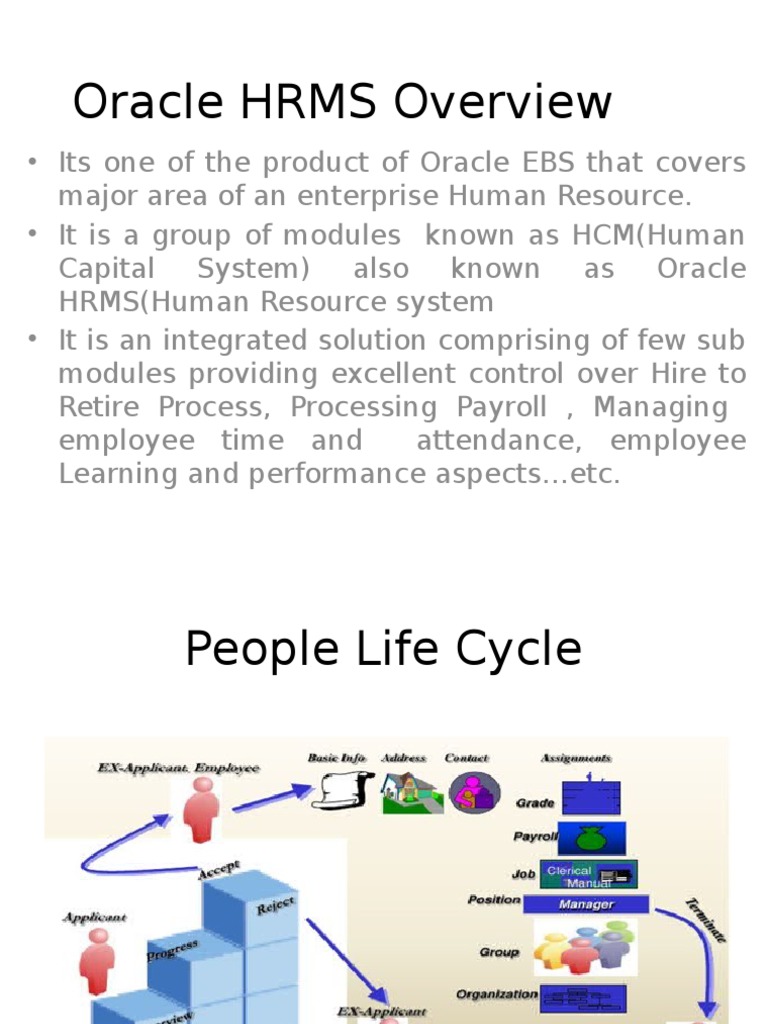 Oracle HRMS Overview | PDF | Human Resource Management | Employment