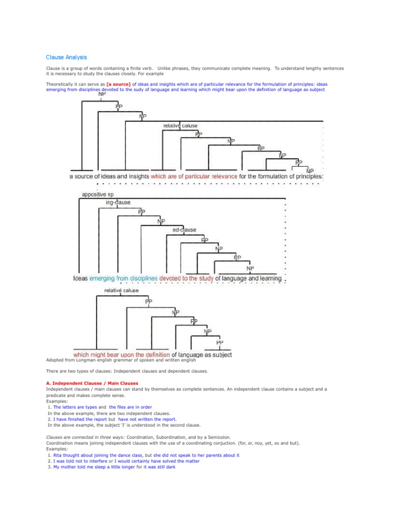 Clause Analysis | PDF | Clause | Adverb