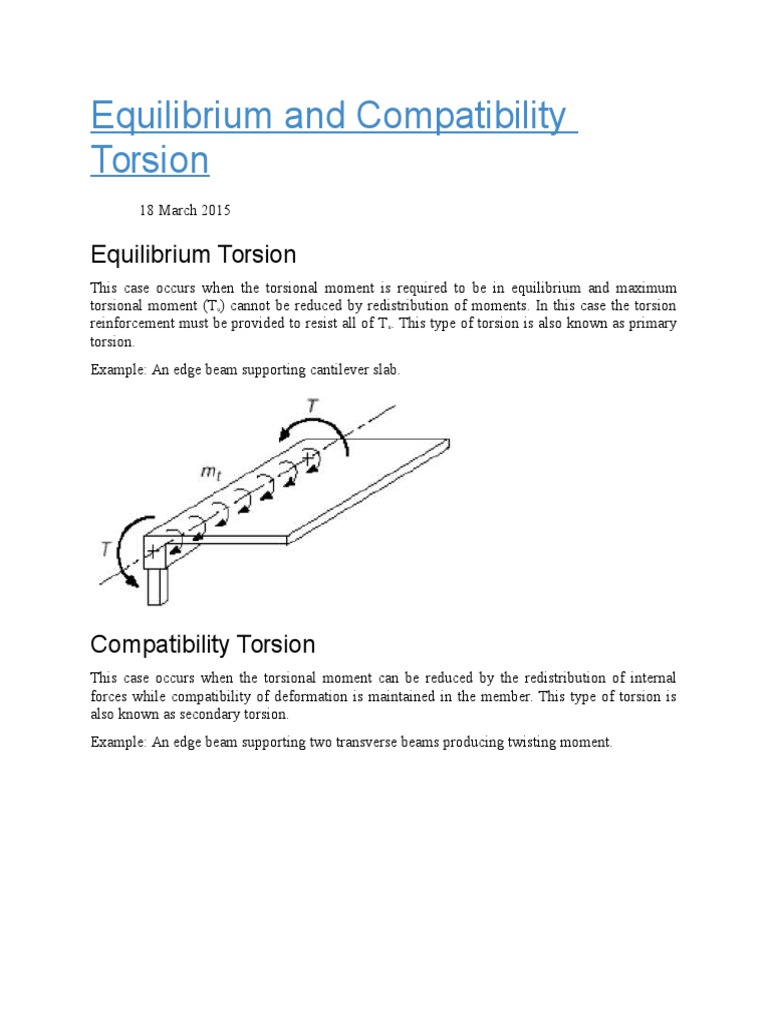 Equilibrium and Compatibility Torsion | PDF | History