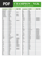 Champion-Torch Spark Plug Cross Reference | PDF