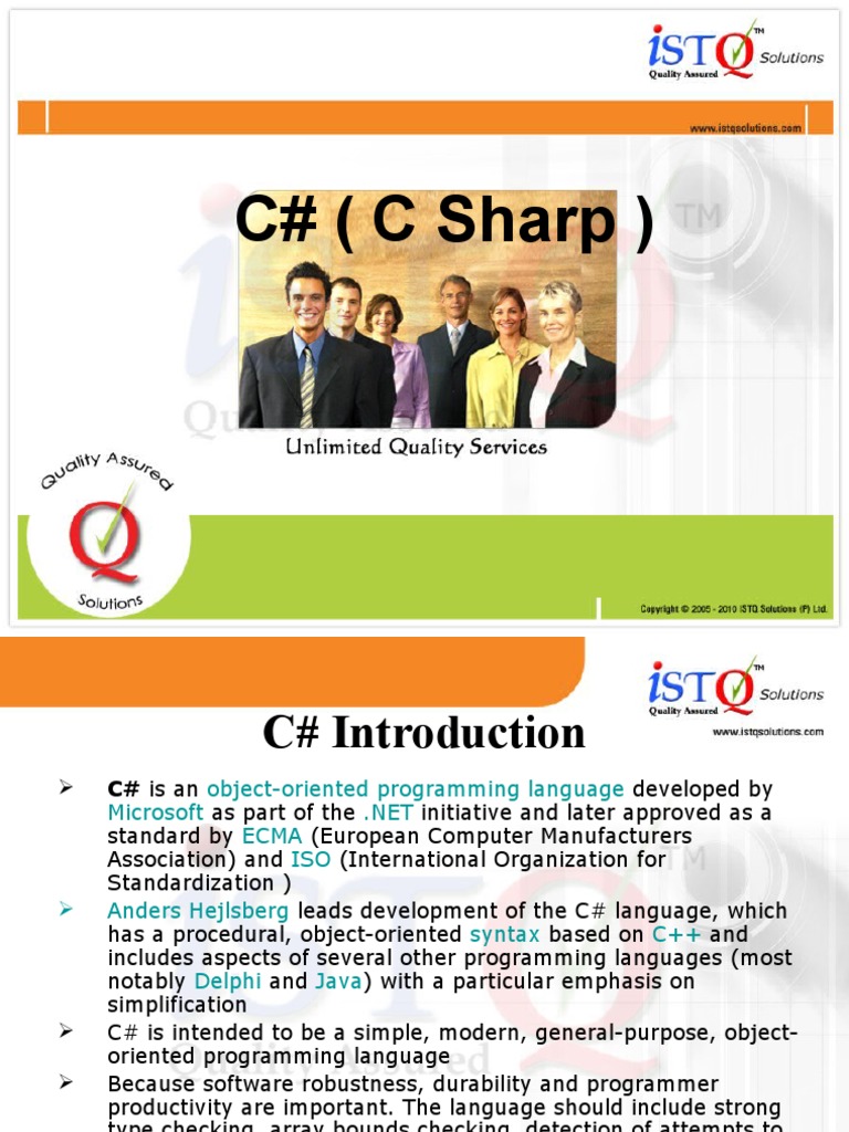 Understanding C# (C Sharp) Basics | PDF | C Sharp (Programming Language ...