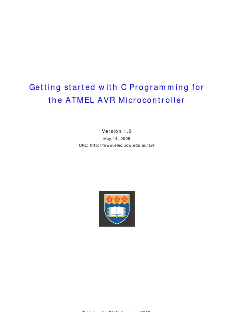 Getting Started C Programming Atmel AVR | PDF