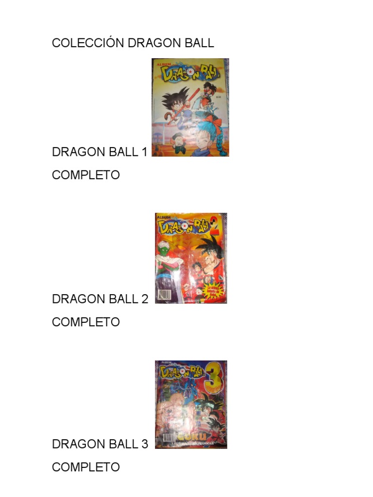Colección Completa Dragon Ball Z | PDF | Deportes y actividades al aire ...