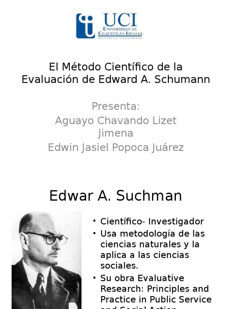 El Método Científico de La Evaluación de Edward | Ciencia | Evaluación