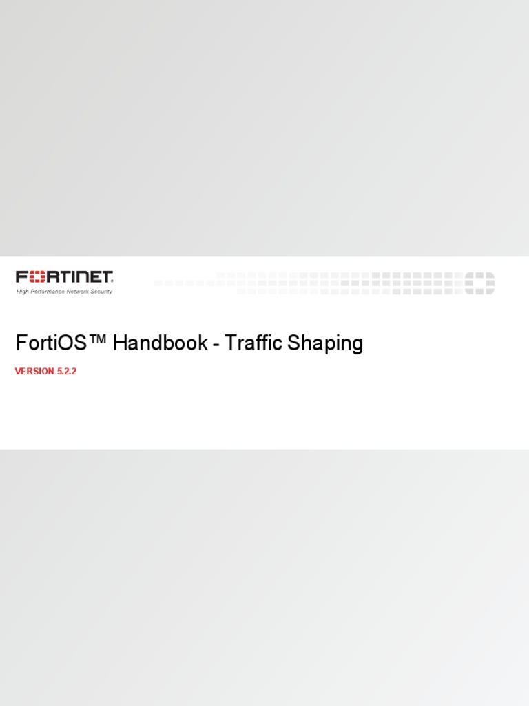 Fortigate Traffic Shaping 52DGHF | PDF | Quality Of Service | Bandwidth ...