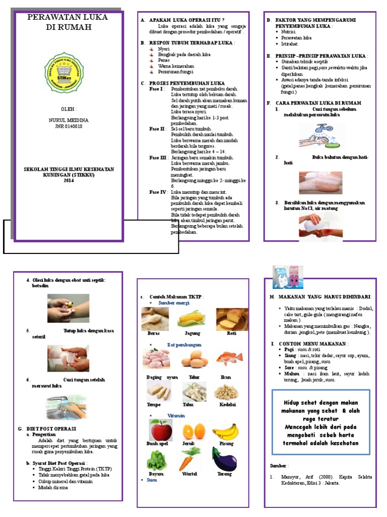 LEAFLET Perawatan Luka Post Operasi | PDF