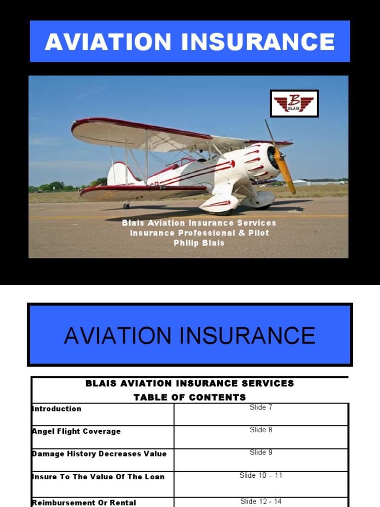 Comprehensive Guide to Aviation Insurance | PDF | Underwriting | Insurance