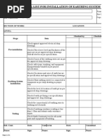 Grounding Installation Inspection and Test Plan (ITP) | PDF ...
