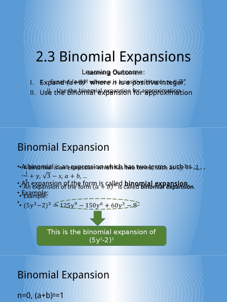 Binomial Expansion and Pascal's Triangle | PDF | Combinatorics ...