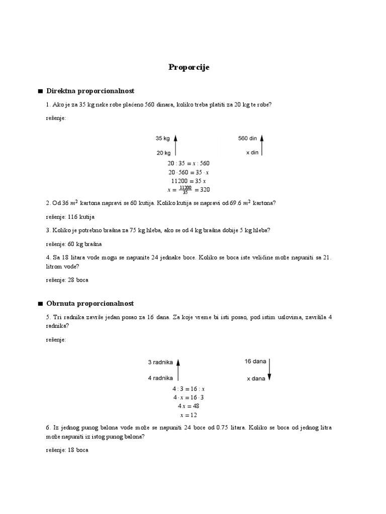Proporcije I Procenti Zadaci 2014 | PDF