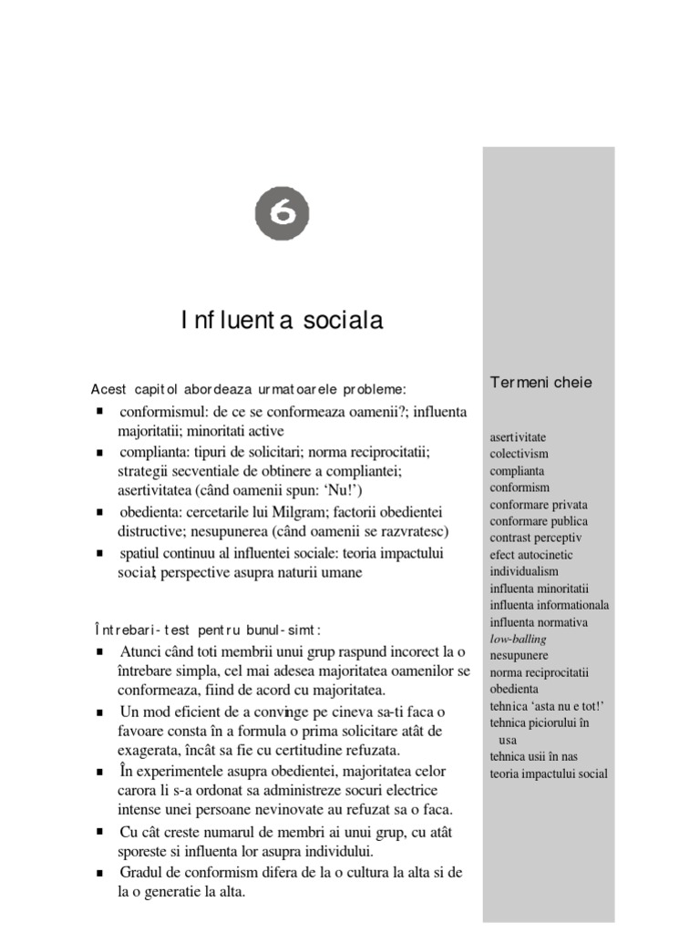 6 Influenta Sociala | PDF