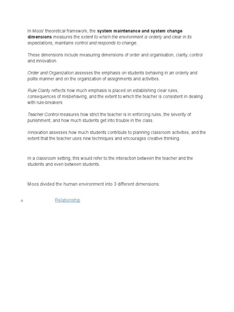 Rudolf Moos Theory | PDF | Innovation | Teachers