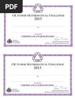 Scottish Maths Challenge (Round 1 Secondary Divisions) 2023-2024 | PDF