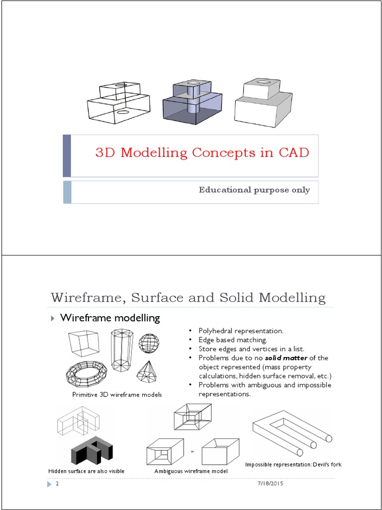 3D Modelling in Computer Aided Design | PDF | 3 D Modeling | Geometry