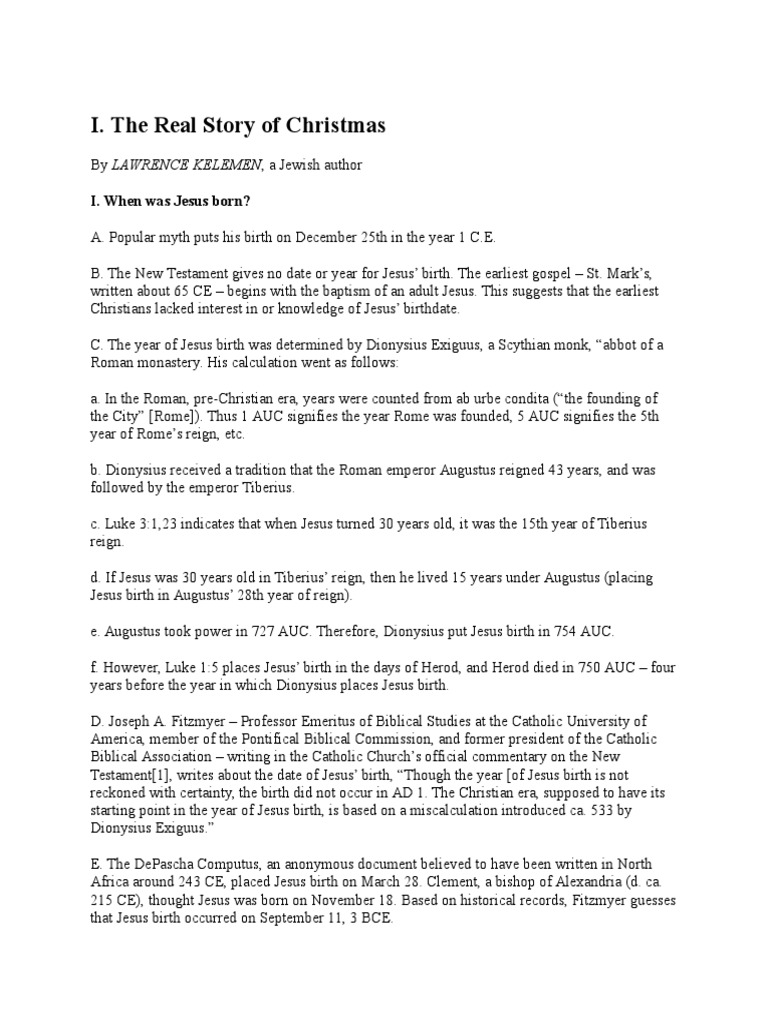 Real Story of Christmas | PDF | Santa Claus | Christmas