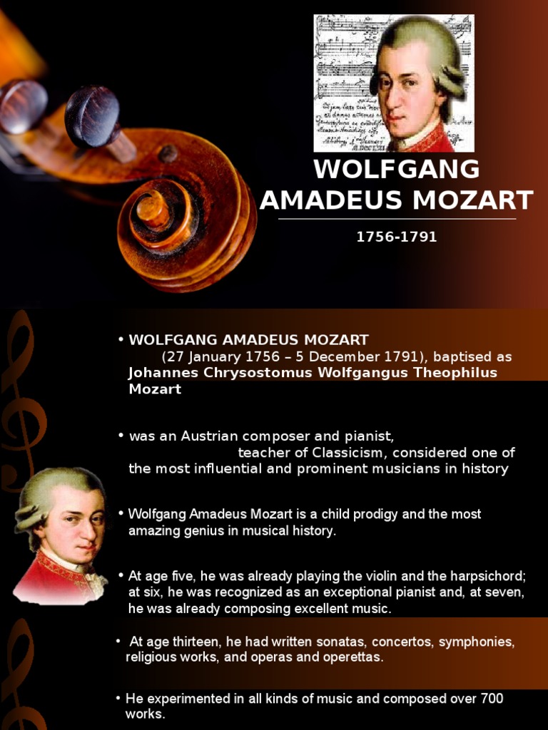 The Genius of Wolfgang Amadeus Mozart: A Summary of His Life and Most ...