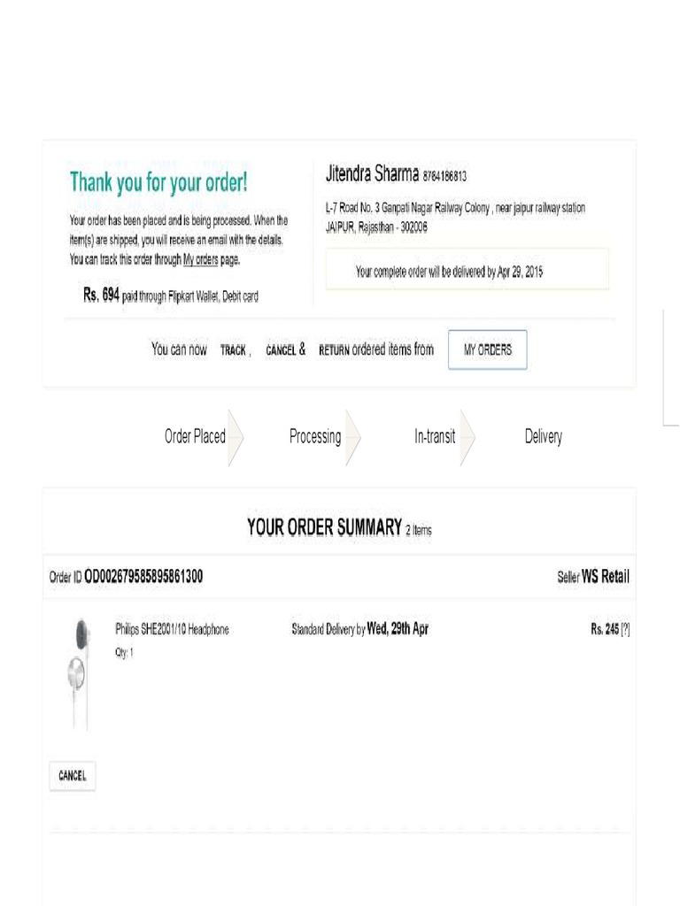 Flip Kart Receipt Type | PDF | Games & Activities
