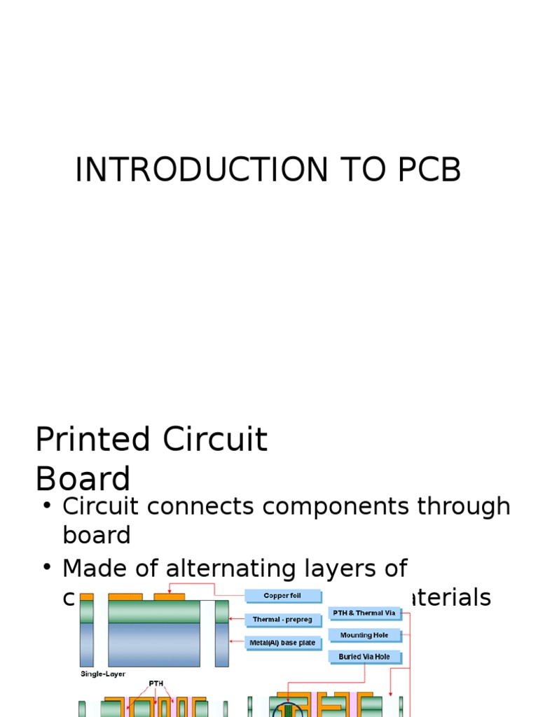 Introduction To PCB | PDF | Printed Circuit Board | Electrical Engineering