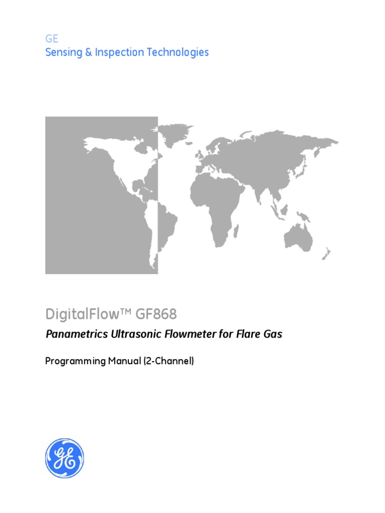 GE DigitalFlow GF868 | PDF | Menu (Computing) | Foot (Unit)