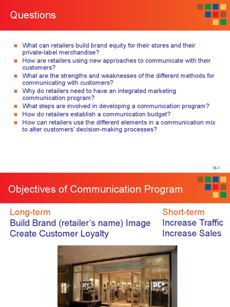 Retail Communications | Download Free PDF | Retail | Brand