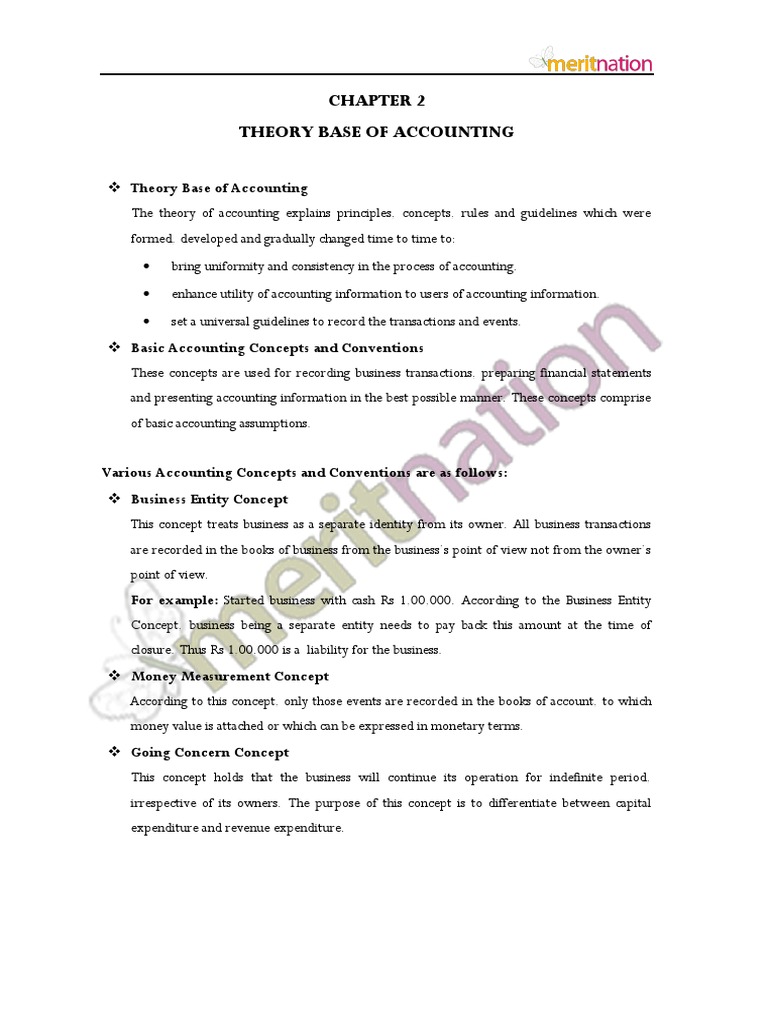 Theory Base of Accounting | PDF | Revenue | Basis Of Accounting