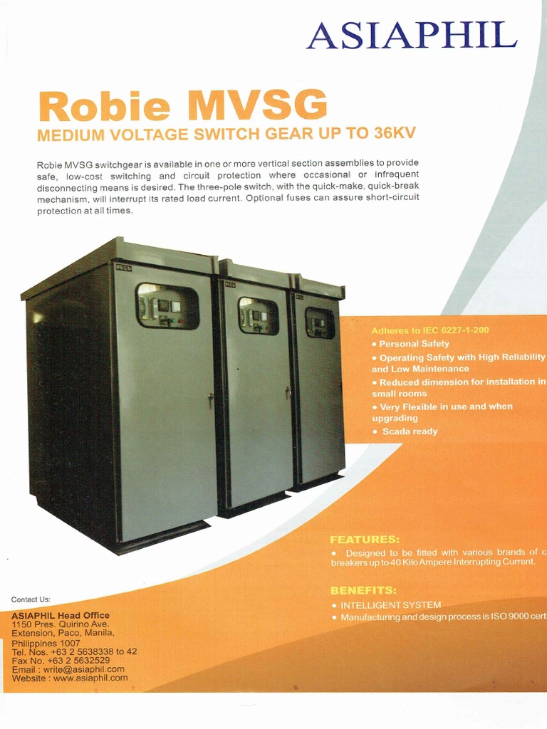 MVSG Switch Gear - Asiaphil | PDF