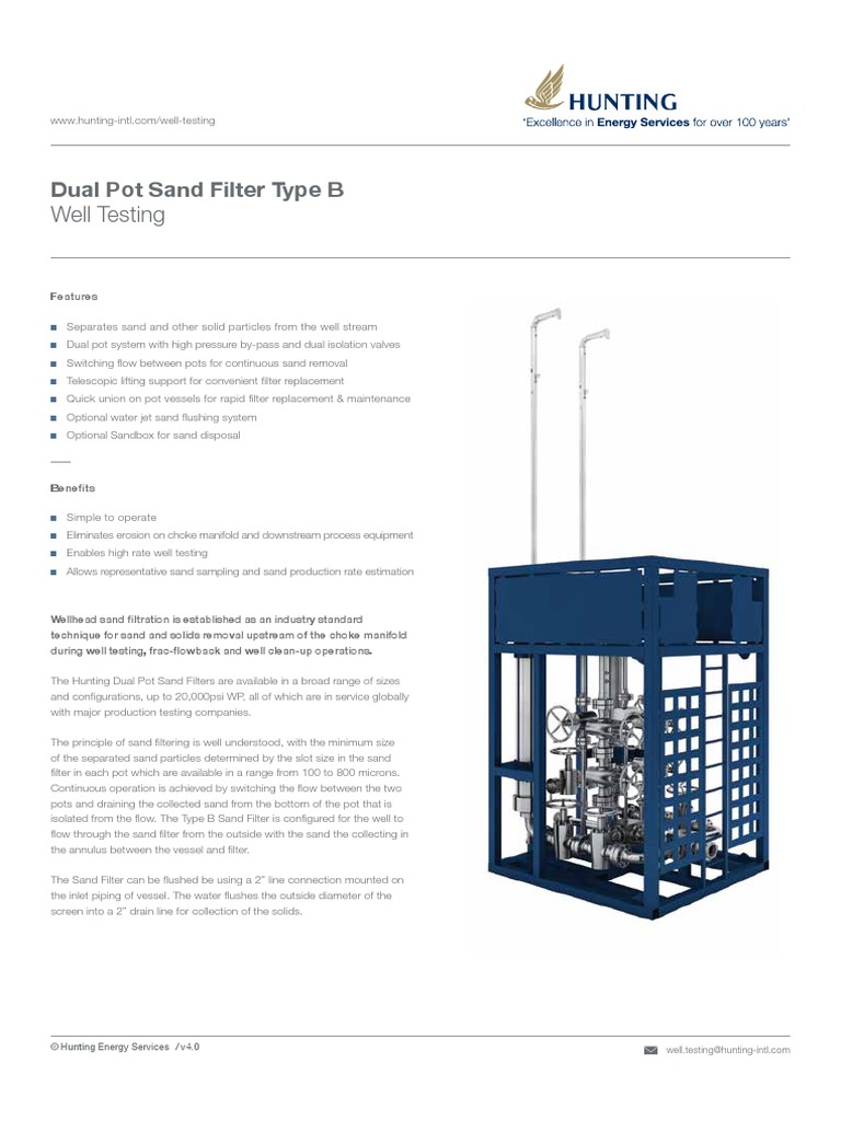 Dual-Pot Sand Filter Type B (DSF-B) | PDF | Filtration | Sand