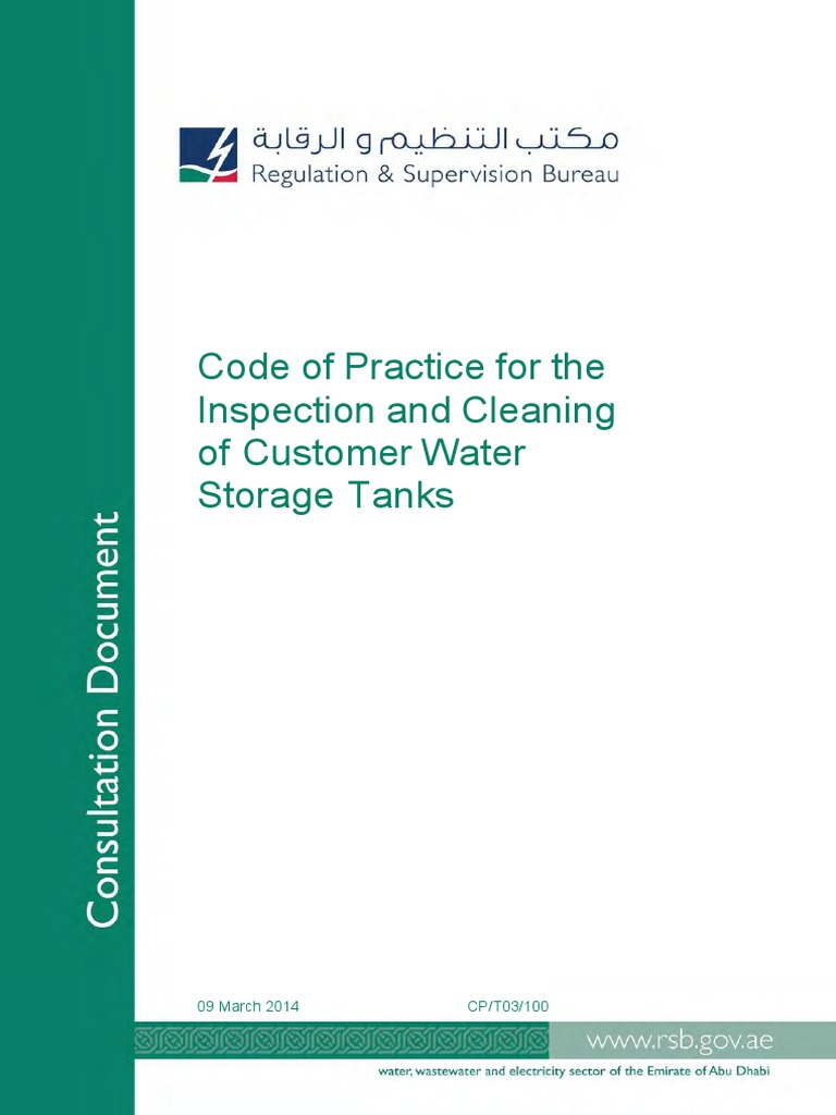Water Storage Tank Inspection Guide | PDF | Water Quality | Water Supply