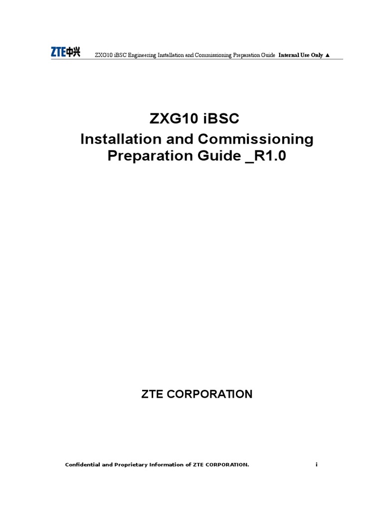 ZXG10 iBSC Installation Guide | PDF | Mains Electricity | Power Supply