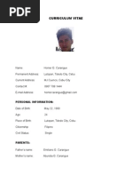 Curriculum Vitae | PDF | Tagalog Language | Philippines