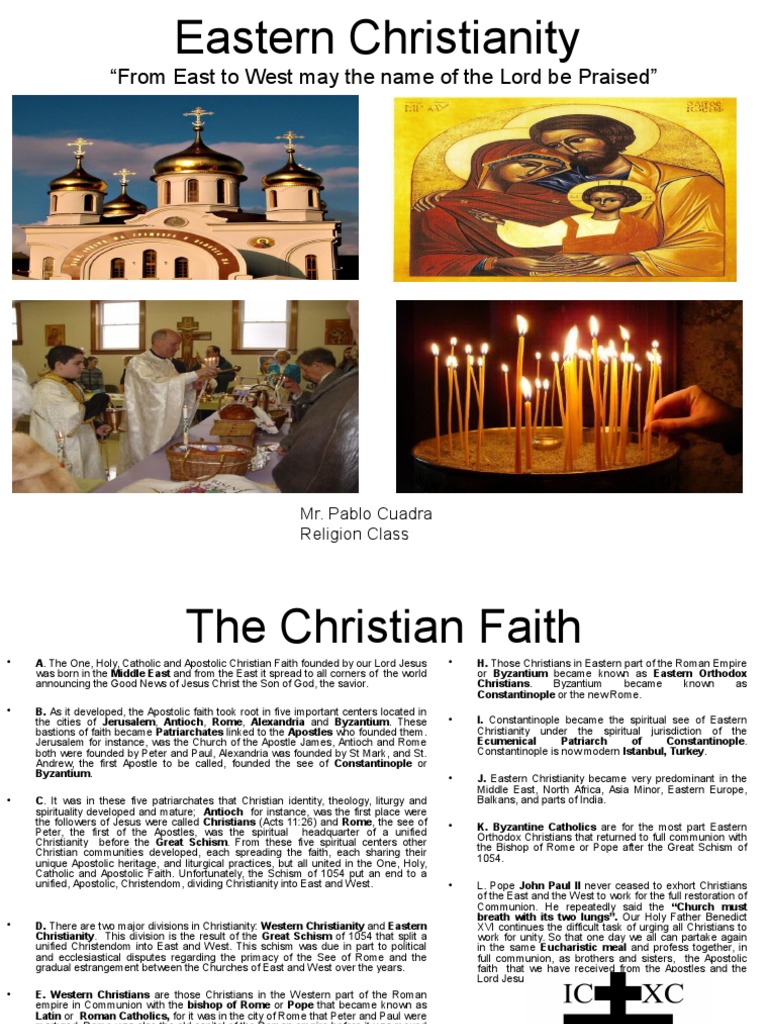 Eastern Christianity | PDF | Eastern Orthodox Church | Catholic Church